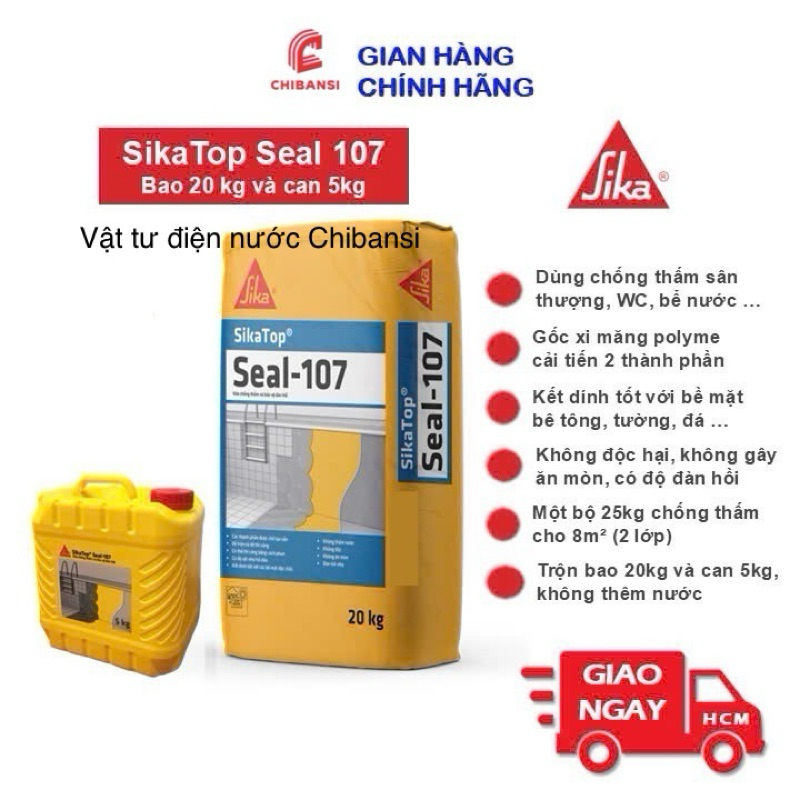 SIKA TOPSEAL 107, Sika Top Seal 107 - CHỐNG THẤM 2TP GỐC XI MĂNG ...