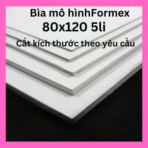 Bìa mô hình FORMEX - 80x120 loại 5mm (Bìa làm handmade,làm bể cá Formex ...