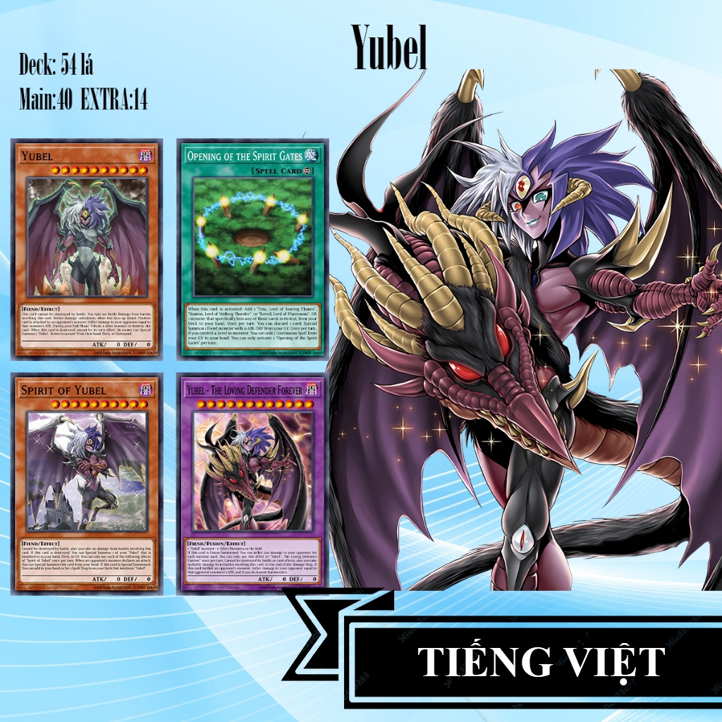 [TIẾNG VIỆT] Bài YuGiOh - Bộ 54 lá bài Yubel-Yubel Deck - Card Game VN ...