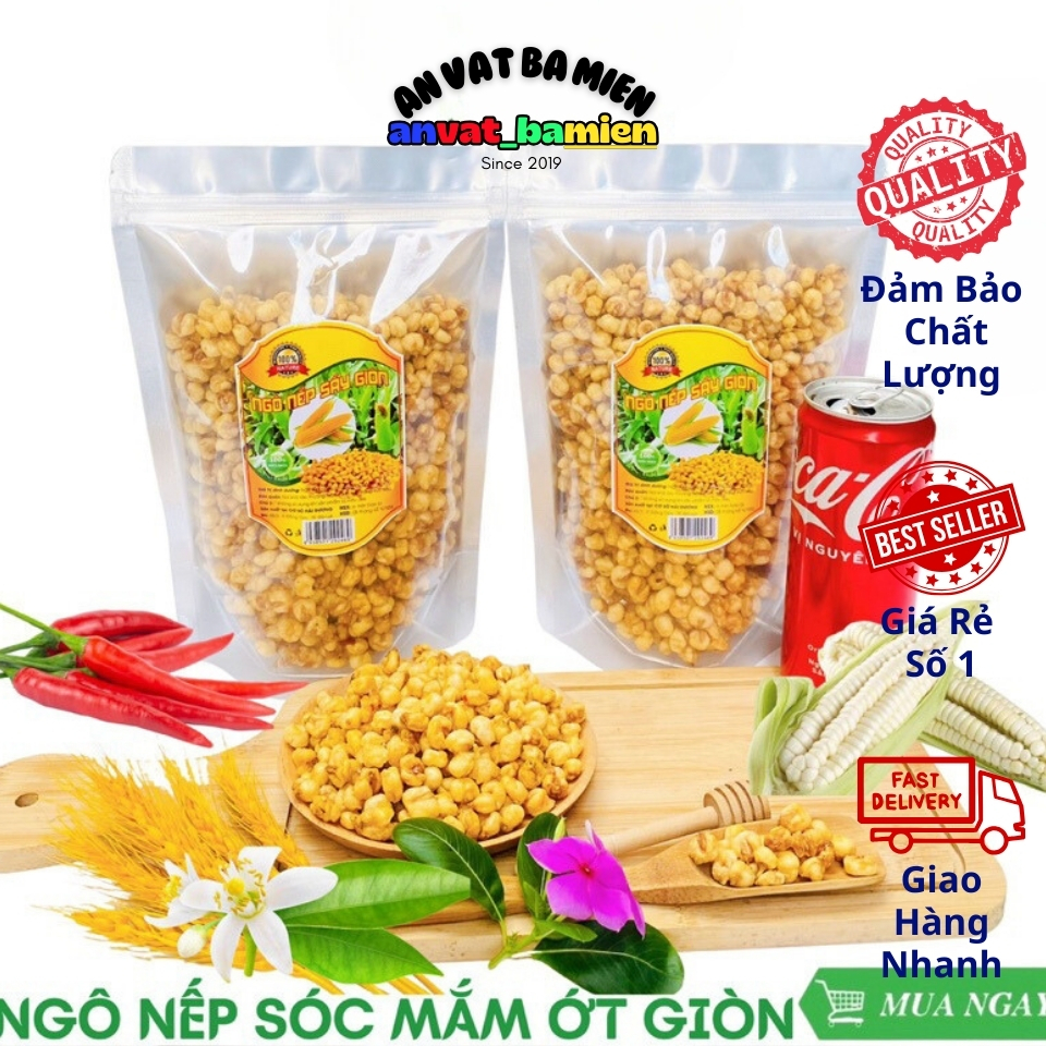 Bắp rang bơ, ngô cay, sấy giòn, bỏng ngô, ngô nếp sấy giòn mắm ớt, ngô ...