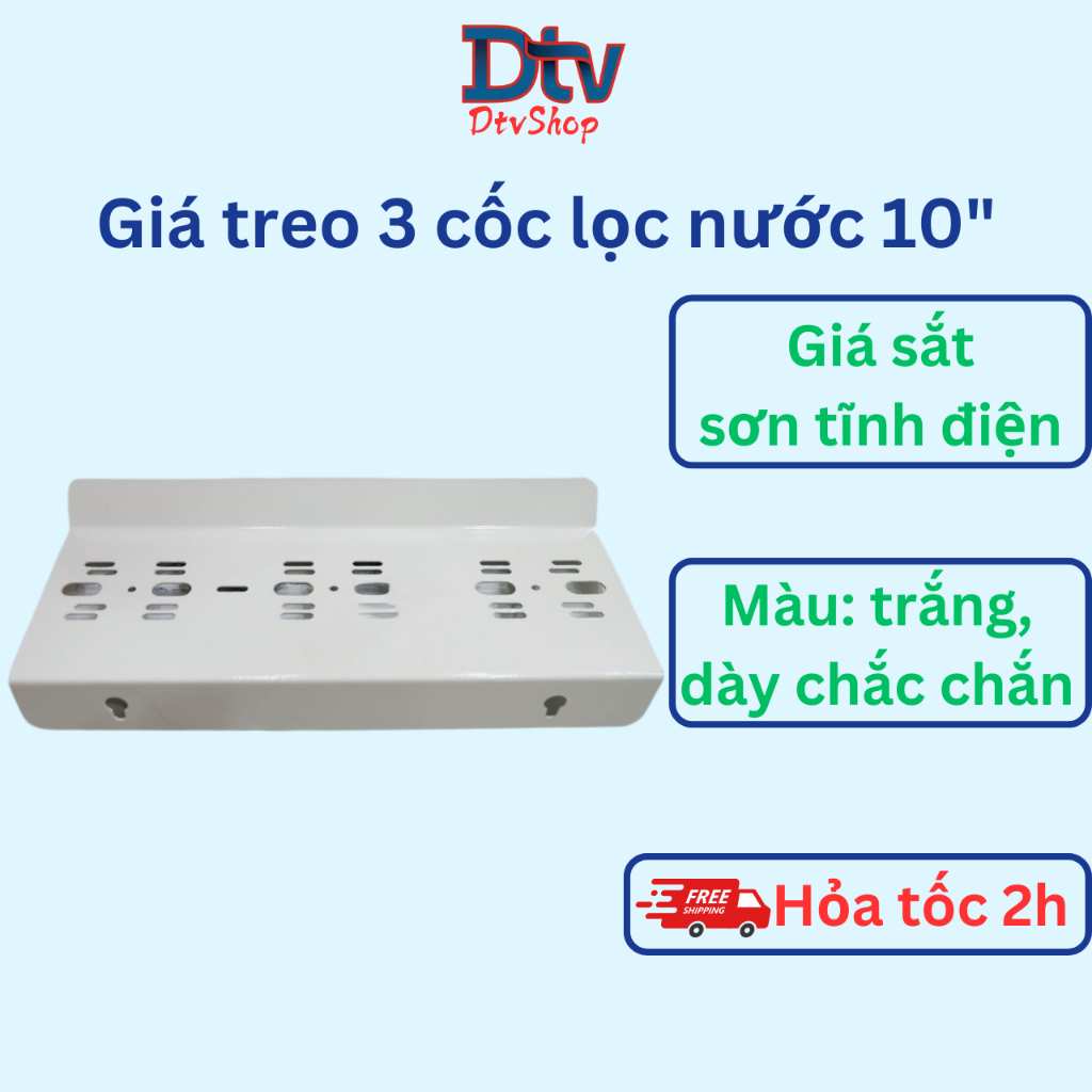 Giá treo, pas treo bộ 3 cốc lọc nước 10 inch sơn tĩnh điện - DTVSHOP ...