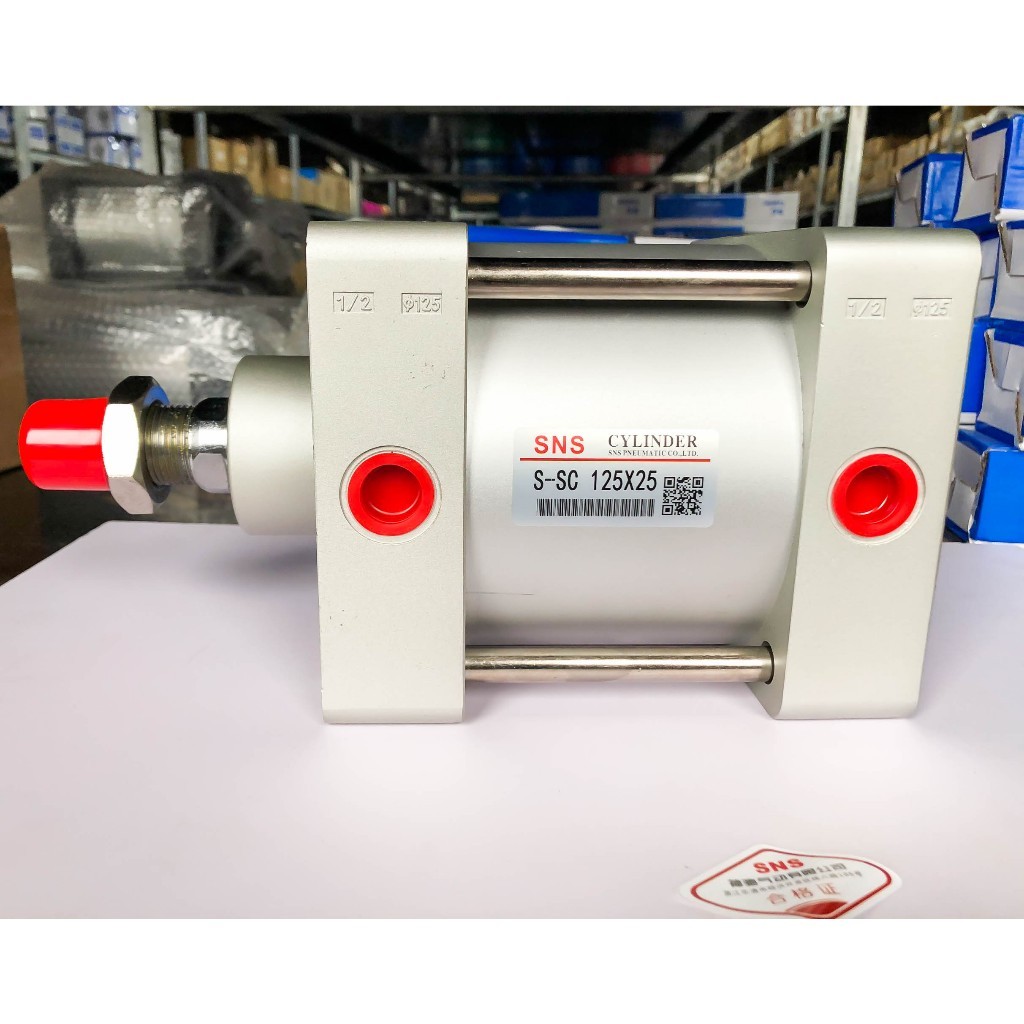 Xi lanh khí nén đế vuông SNS SC125 - Xi lanh khí nén SNS SC 125 ( chính ...