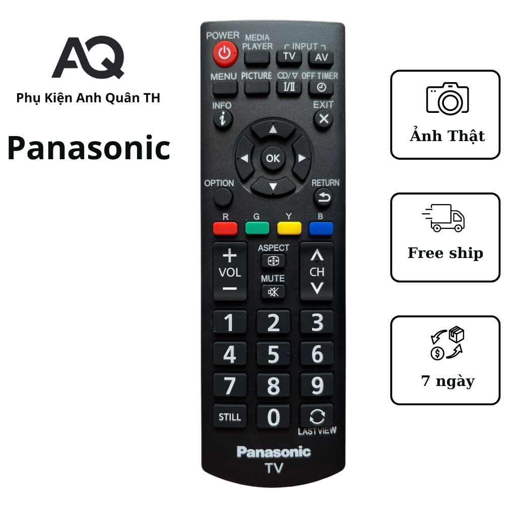 Điều khiển tivi Panasonic | Remote tivi Panasonic hàng chính hãng | Shopee Việt Nam