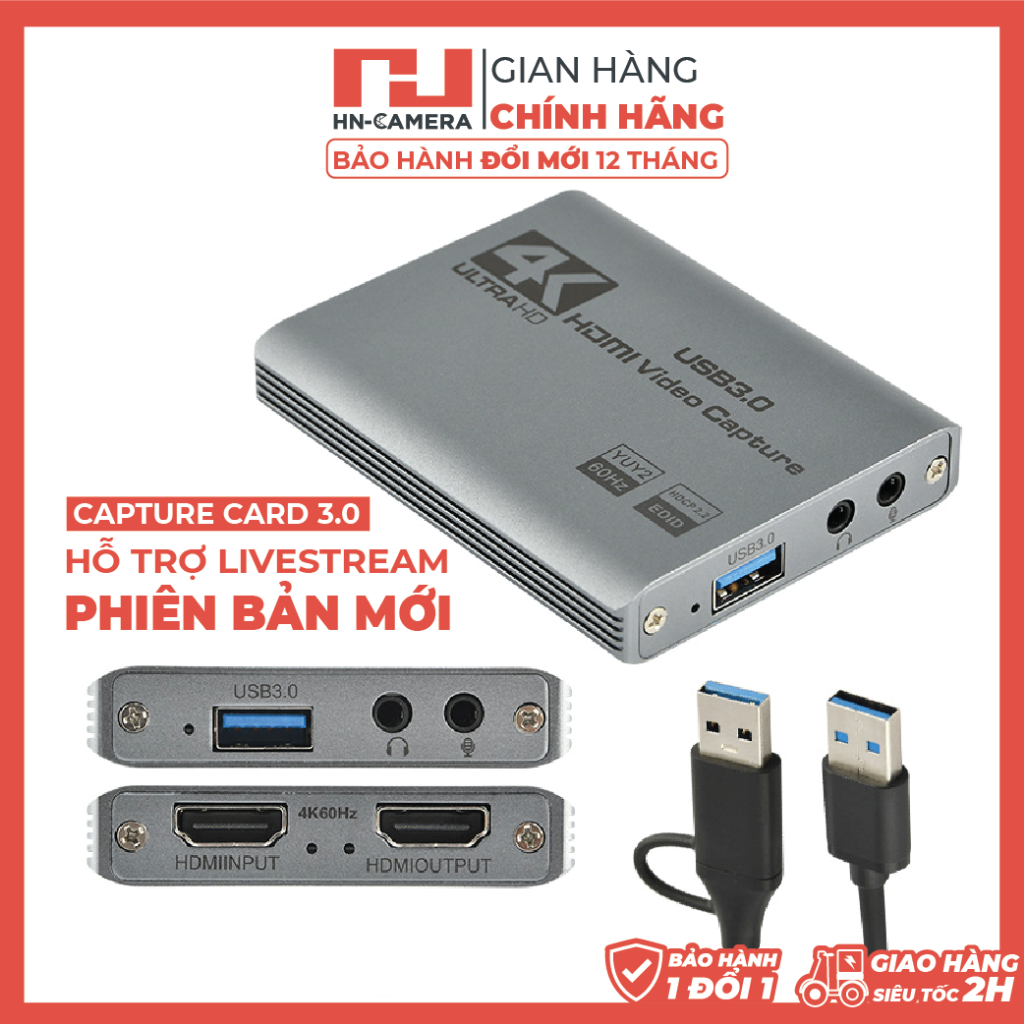 Video capture card 3.0 - Bộ Chuyển Đổi HD 1 Chiều HDMI Sang USB ...
