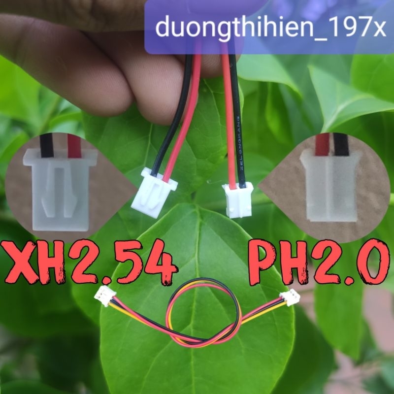 Dây cáp 2 đầu kết nối PH2.0, XH2.54 chân 2P/3P/4P/5P/6P. Dây điện 2 đầu PH2.0mm, XH2.54mm chân ...