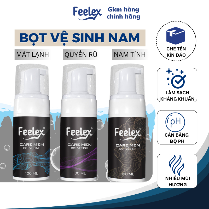 Bọt vệ sinh nam giới Feelex Care Men dung dịch vệ sinh tạo bọt 100ml ...