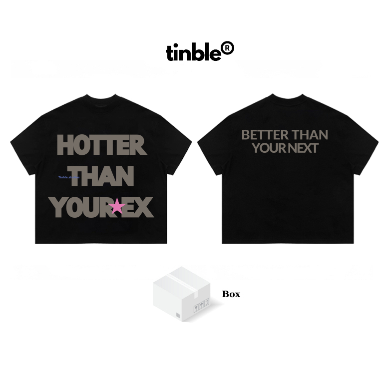Áo Thun Unisex Form Boxy HOTTER THAN UR EX - Cotton Dày 260GSM – Local ...