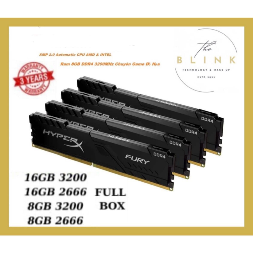 Ram Fusy 16GB 8gb (1x16GB) DDR4 3200Mhz Mới Full Box 100% BH 36 tháng ...