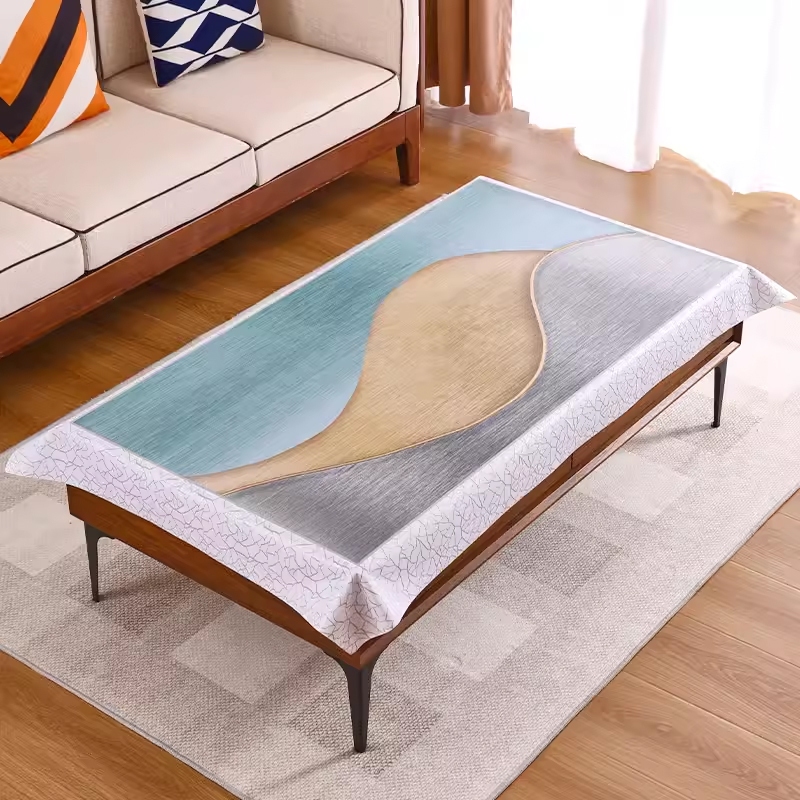 Khăn Trải Bàn Hình Chữ Nhật PVC Cao Cấp Chống Thấm Nước/ Thiết Kế Đơn Giản Tinh Tế/ KT 90 x ...