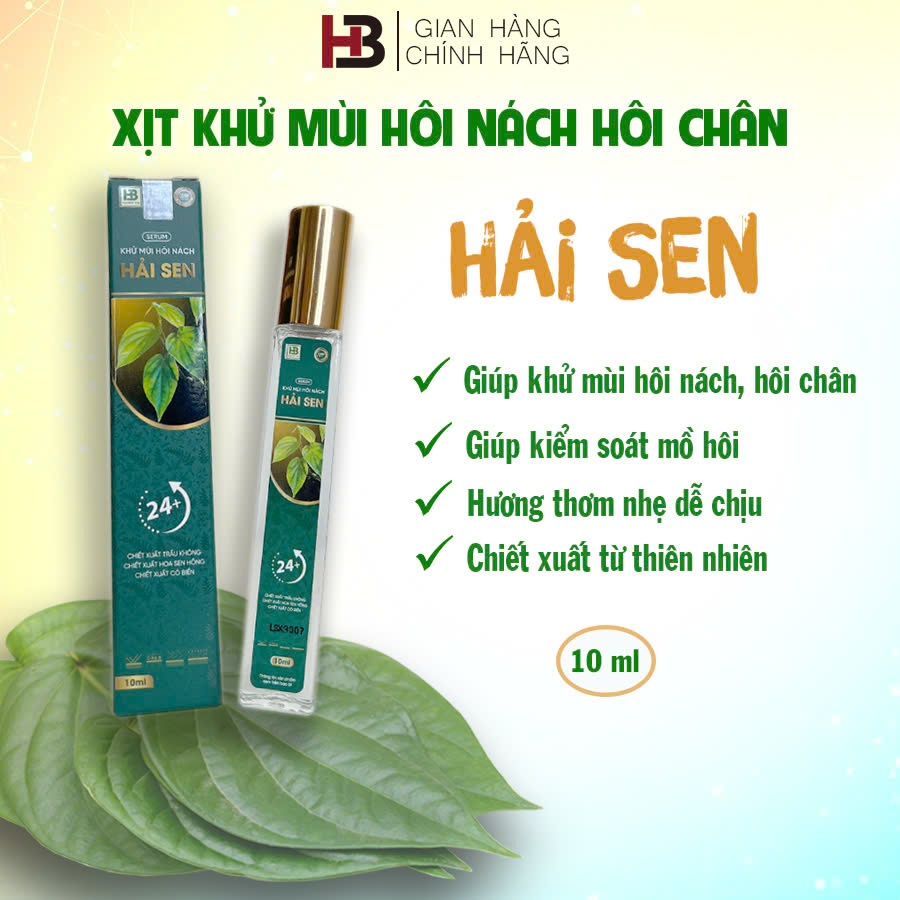 Xịt Khử Mùi Hôi Nách Hôi Chân Hải Sen - HAIBE.VN 10ml | Shopee Việt Nam