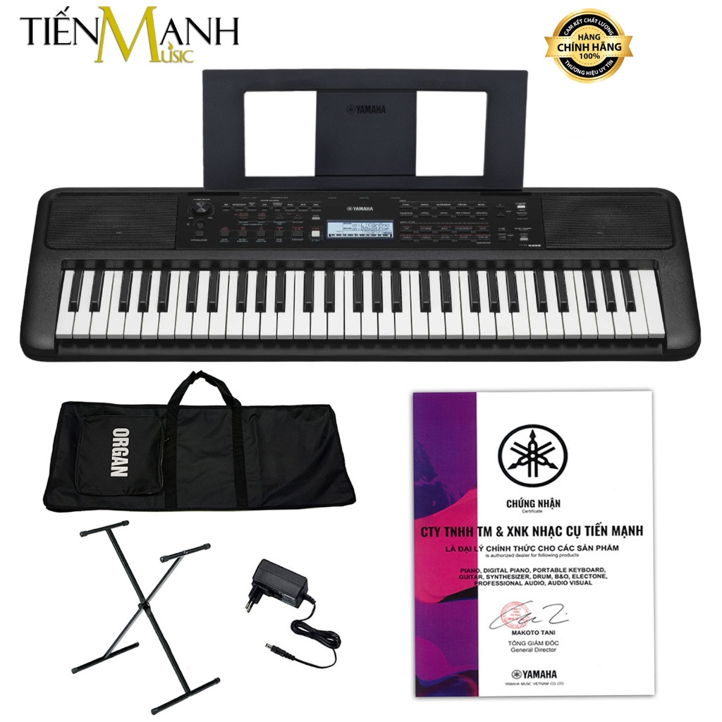 [Chính Hãng] Bộ Đàn Organ Yamaha PSR-E383 - Đàn, Chân, Bao, Nguồn Keyboard PSR E383 | Shopee ...