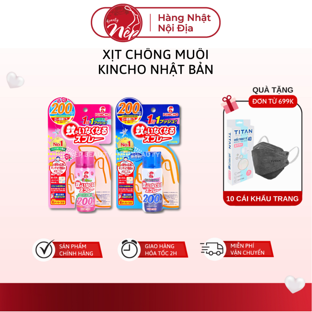 Xịt chống muỗi và côn trùng Kincho Nhật Bản 45ml - Nepbeauty | Shopee Việt Nam