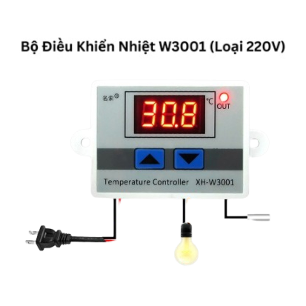 Bộ Điều Khiển Nhiệt Độ XH W3001 (Loại 220V) | Shopee Việt Nam