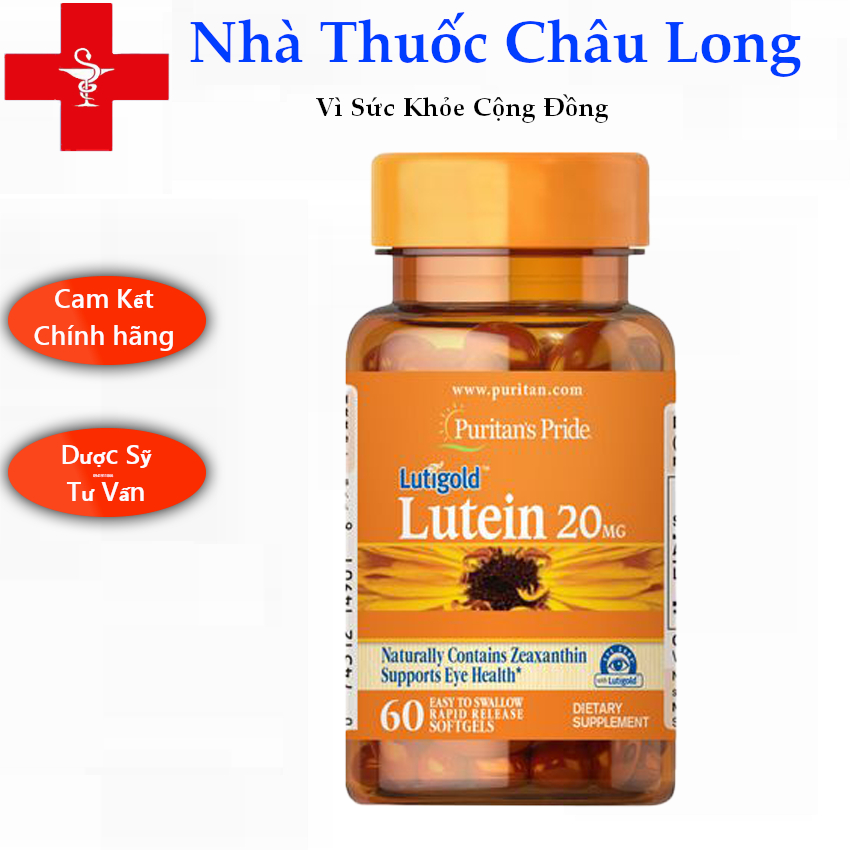 Viên uống Lutigold Lutein 20MG Puritan's Pride giúp bổ mắt (60 viên) Mỹ ...