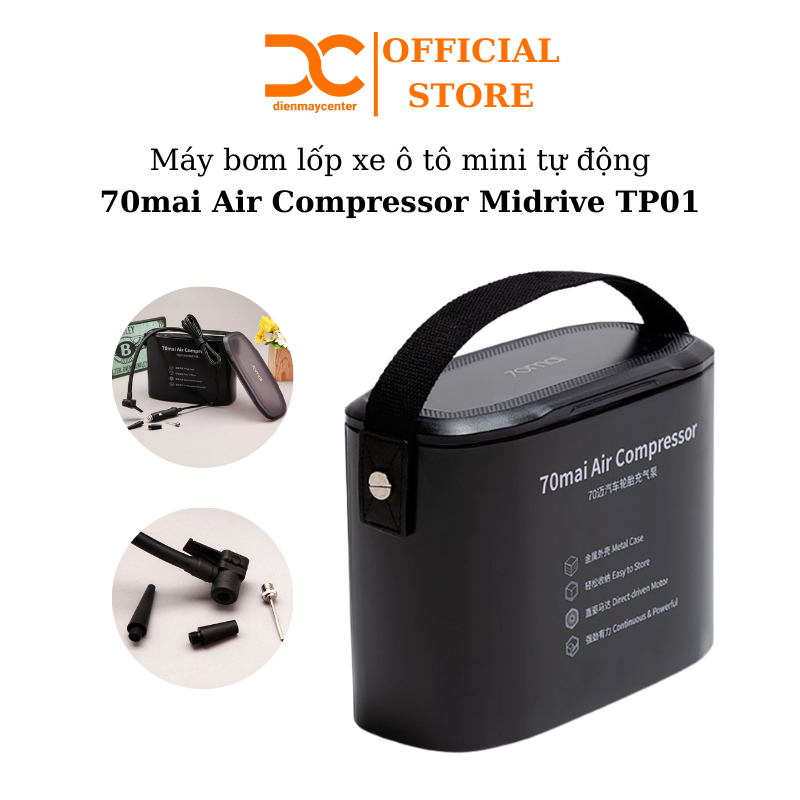 Máy bơm lốp xe ô tô mini tự động 70mai Air Compressor Midrive TP01 - Bảo hành 6 tháng | Shopee ...