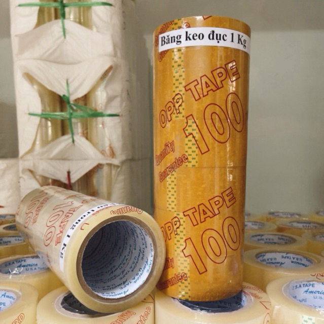 Băng keo trong, băng dính đục 100 yard 1kg khổ 4F8 | Shopee Việt Nam