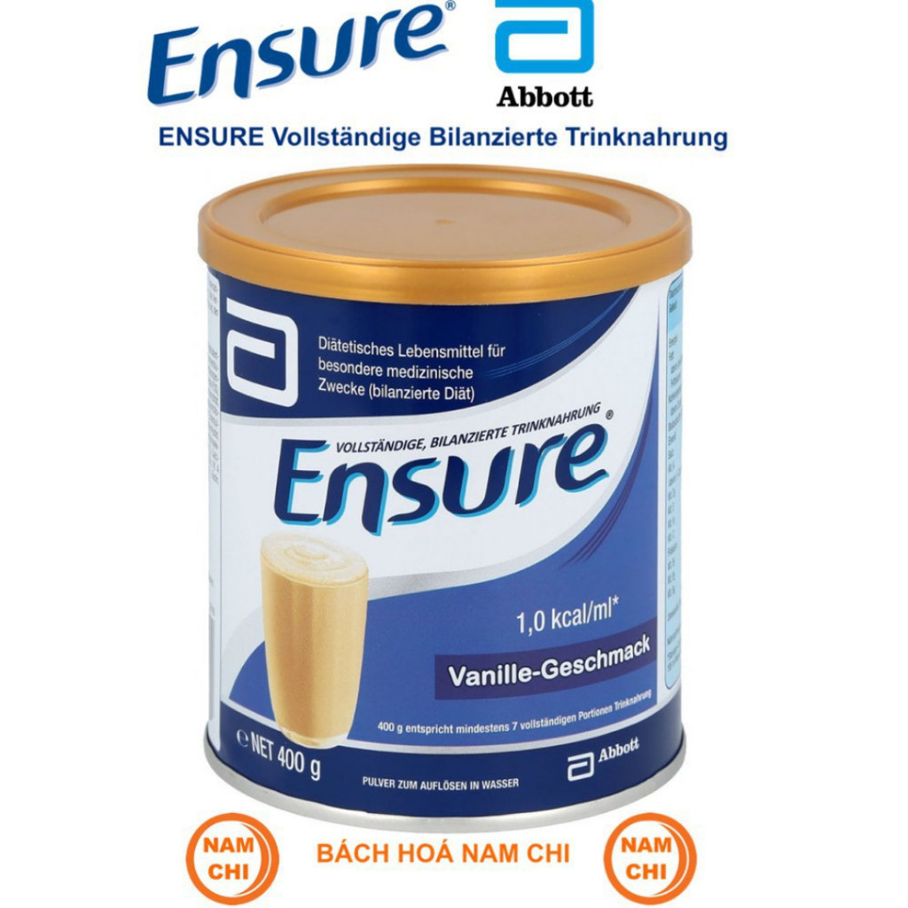 Sữa Bột Ensure Đức Nutrition Powder 400g (NỘI ĐỊA ĐỨC) | Shopee Việt Nam