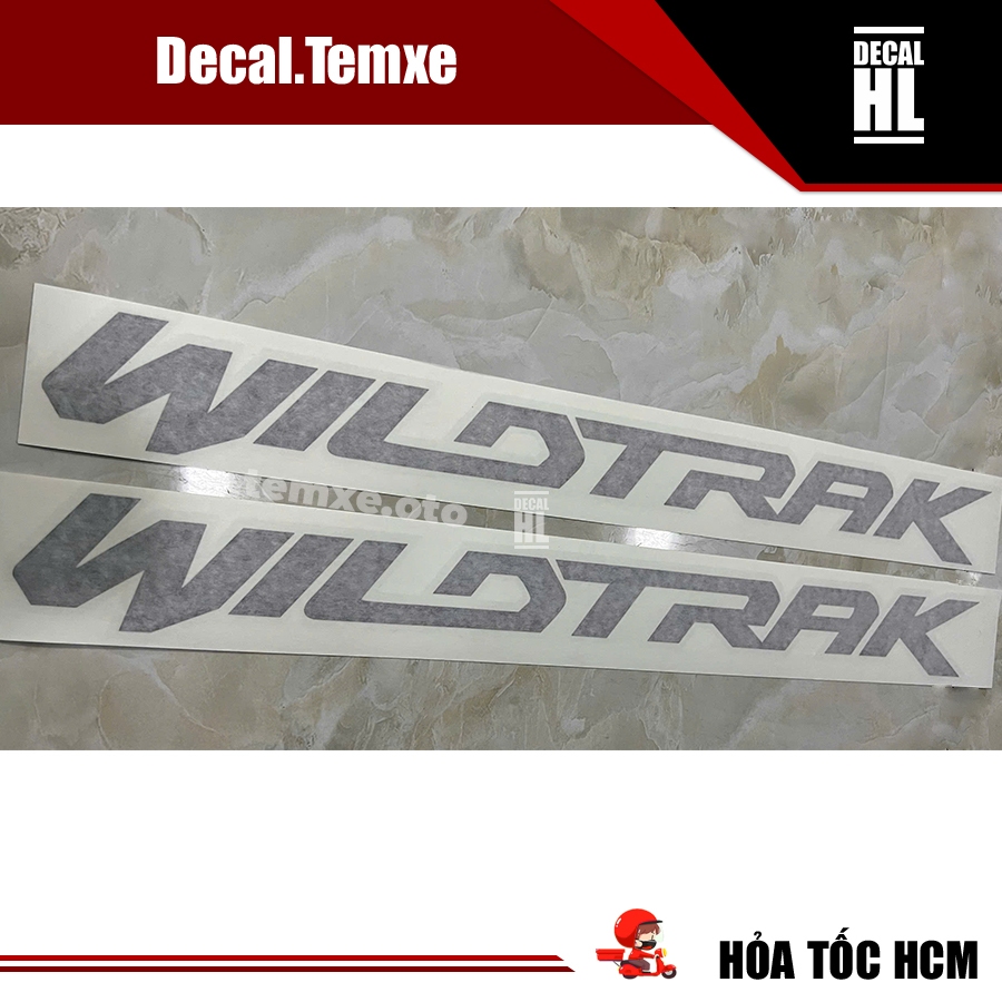 Tem WILDTRAK 3 lớp dán Hông Xe Ford Ranger. Tem wildtrak hông dán xe ...
