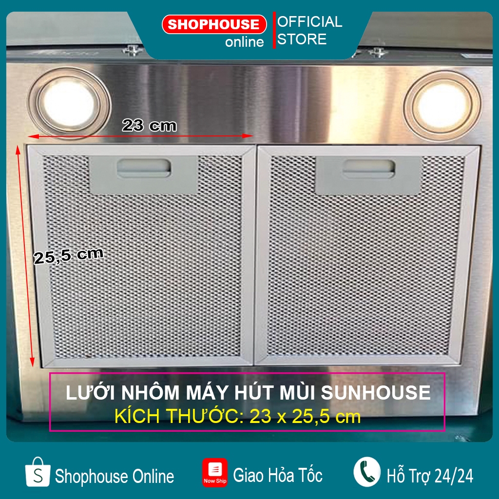 [KT: 23x25,5 cm] Lưới nhôm chắn mỡ máy hút mùi kích thước 23x25,5 cm dày, bền, nhẹ, dễ vệ sinh ...