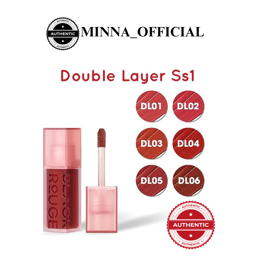 Son Kem Black rouge Double Layer Over Velvet Màu DL01 DL02 DL03 DL04 ...