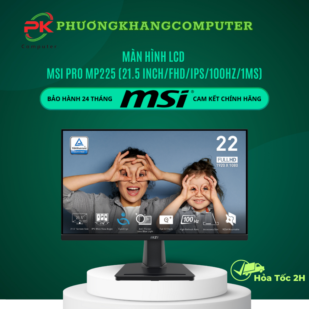 Màn hình MSI PRO MP225 (21.5 INCH/FHD/IPS/100HZ/1MS) | Shopee Việt Nam