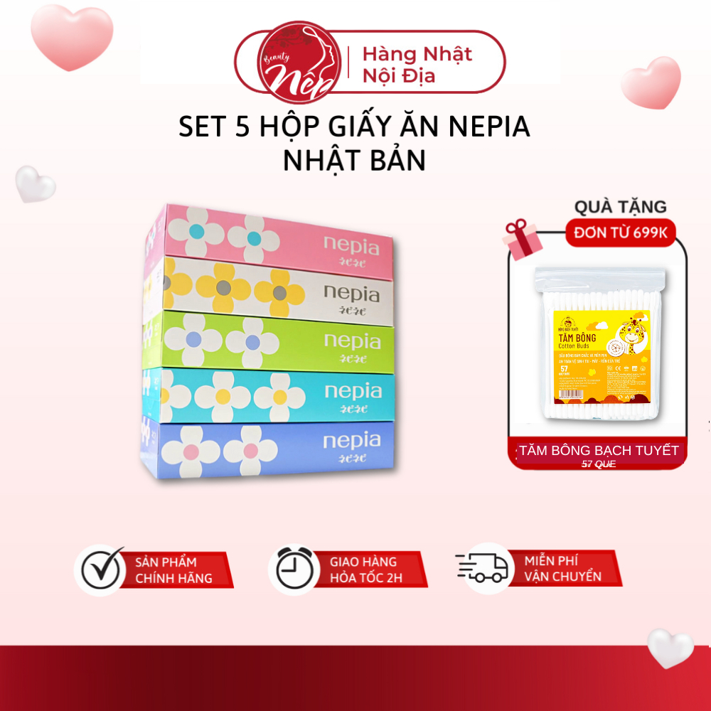 Khăn giấy khô Nepia Nhật bản 150 tờ, giấy 2 lớp dai mịn không bụi - Nepbeauty | Shopee Việt Nam