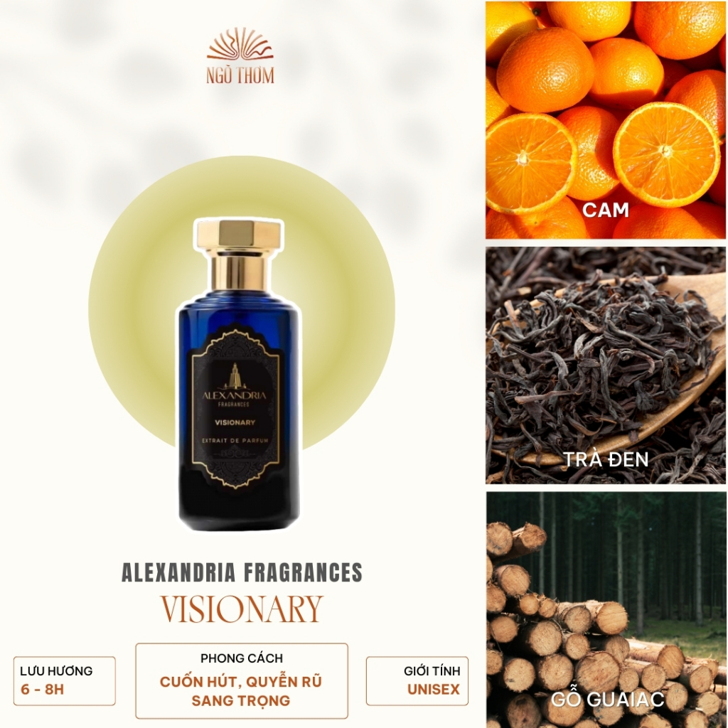 Mẫu thử nước hoa chiết unisex Alexandria Fragrances Visionary chính ...