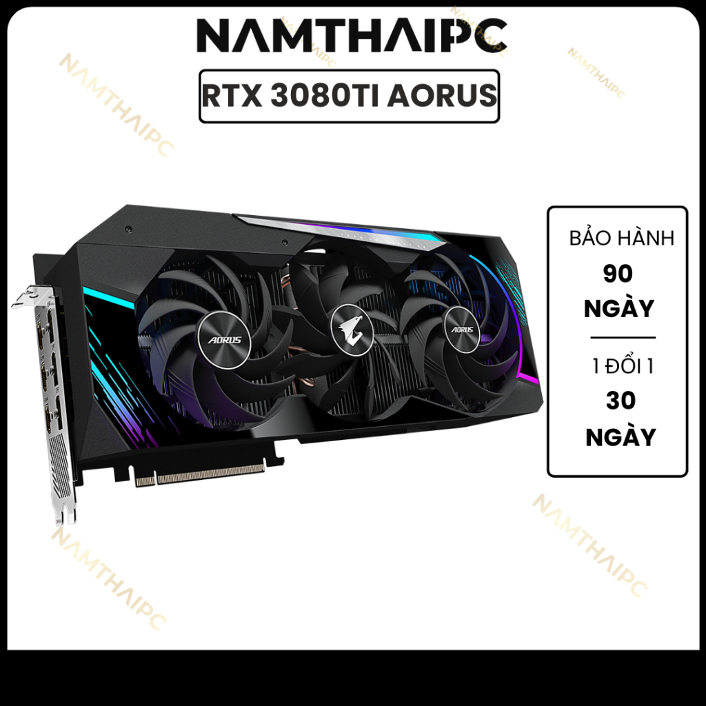 CARD MÀN HÌNH GIGABYTE AORUS GeForce RTX 3080Ti MASTER 12G, BẢO HÀNH 3 ...