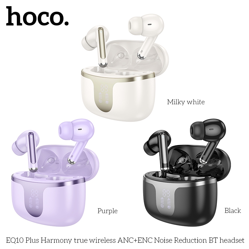 Tai nghe Bluetooth TWS Hoco EQ10 Plus W5.4, Giảm ồn ANC + ENC, Pin 7H ...