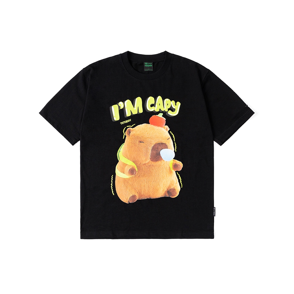 Áo Thun Unisex Capybara 100% Cotton, Áo Phông Nữ Nam Thoáng Mát Form ...