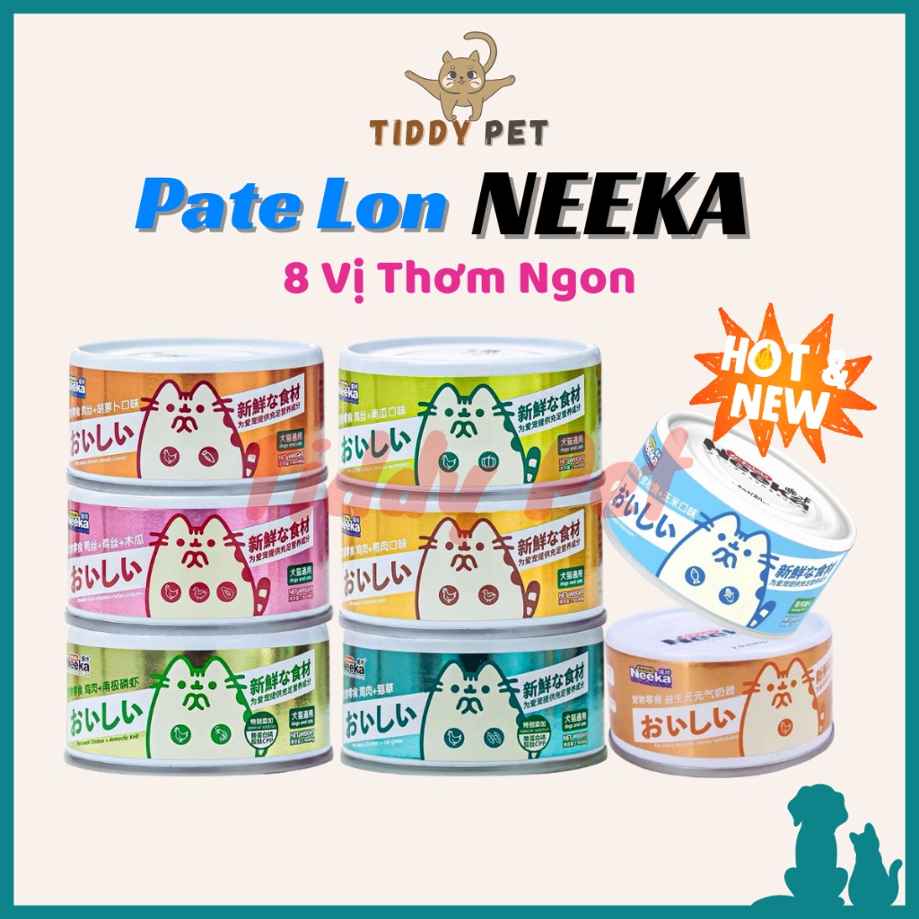 Pate NEEKA 85gr - Pate Cho Chó và Mèo Thơm Ngon, Nhiều Vị, Giàu Dinh ...