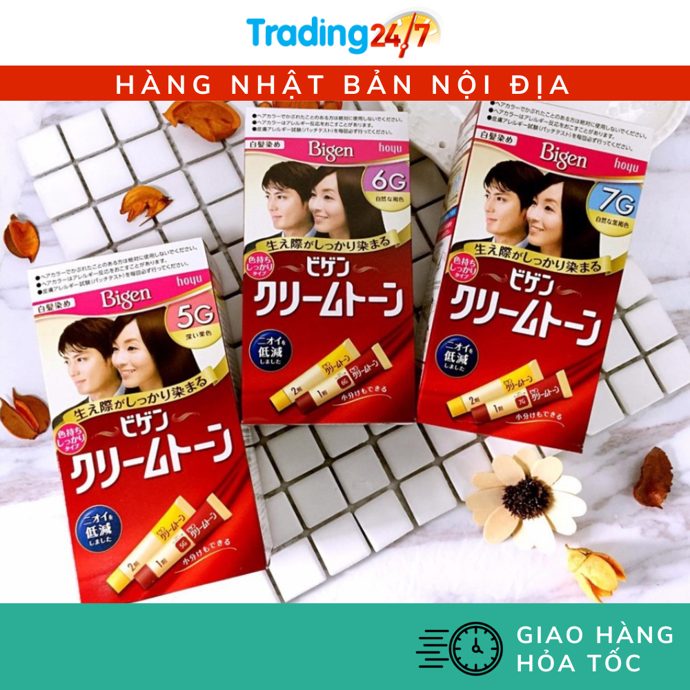 Thuốc nhuộm tóc phủ bạc thảo dược Bigen 3G 4G 5G 6G 7G Nội địa Nhật Bản ...