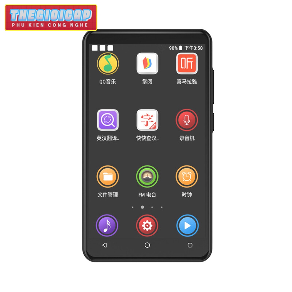 (Hỗ Trợ Tiếng Việt) Máy Nghe Nhạc Android MP4 Màn Hình Cảm Ứng 4.0 Inch ...