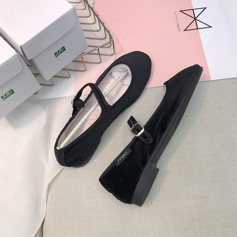 Grove ballet flat - Giày bệt nhung siêu hot [Có Sẵn] | Shopee Việt Nam
