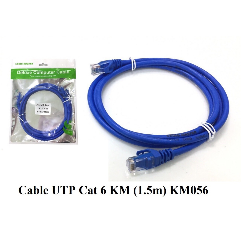 Cáp mạng 2 đầu (đúc sẵn) chuẩn Cat6 - UTP KING-MASTER - Hàng chính hãng ...