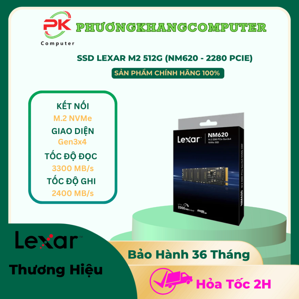 SSD Lexar M2 256G / 512G (NM620 - 2280 PCIe) | Shopee Việt Nam