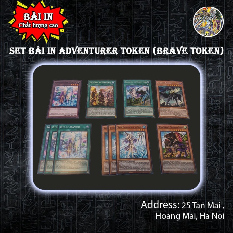 [Bài in Yu-gi-oh] Set bài in (01) - Adventurer token (Brave token ...