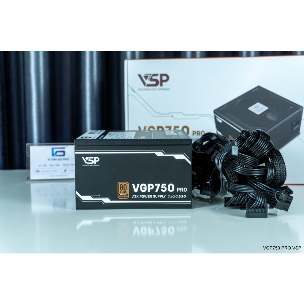 Bộ nguồn 80 Plus Bronze VSP VGP750BRU PRO 750W Công suất thực - Bảo hành chính hãng 36T | Shopee ...