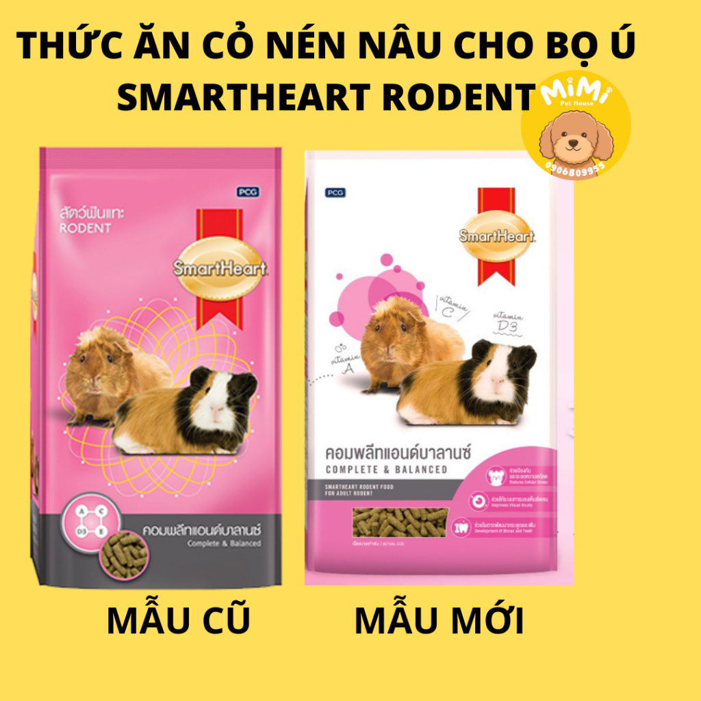[Chính hãng] Thức ăn cho bọ ú, nén nâu cho bọ ú, chuột lang- Smartheart ...