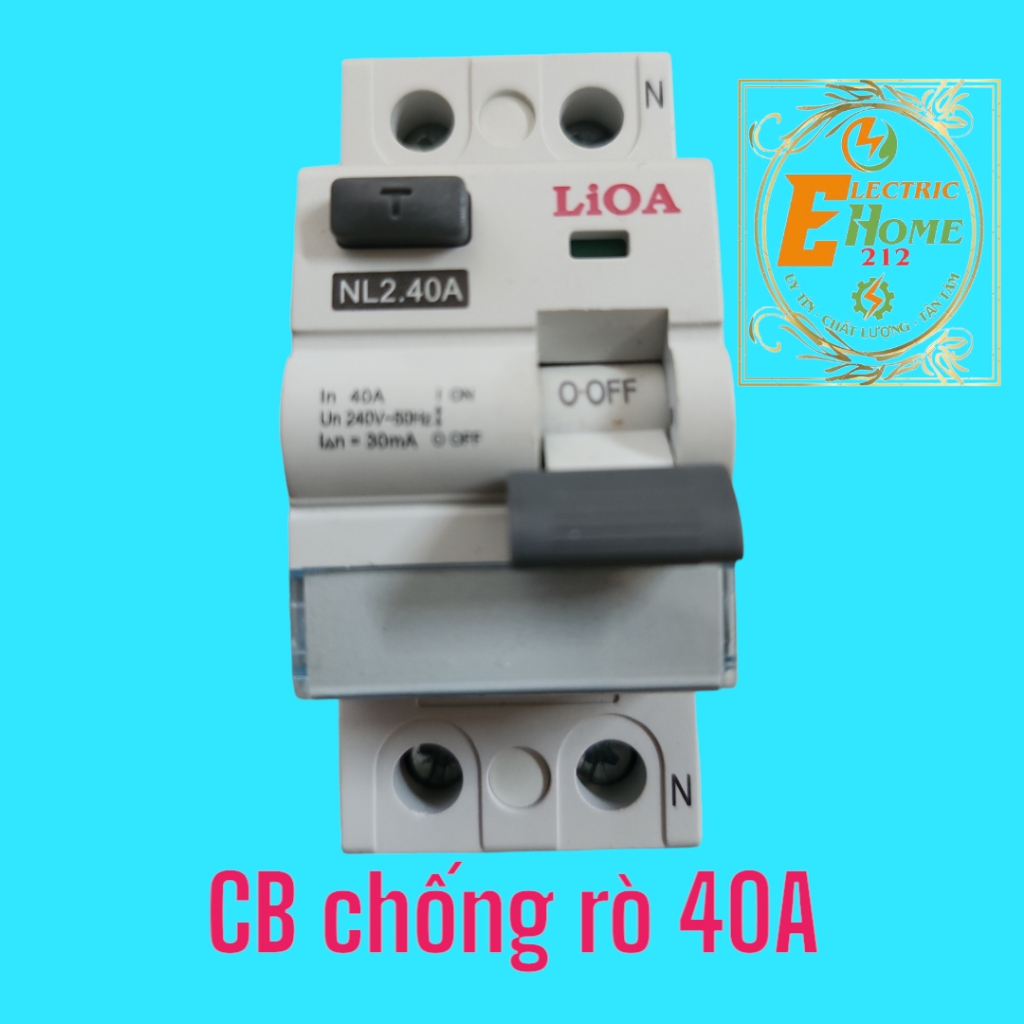 Aptomat chống giật LiOA - CB chống giật - Cầu dao chống giật - Cầu dao chống dòng dò RCCB 40A ...