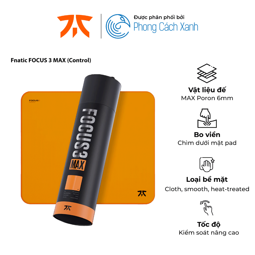 Lót chuột Fnatic FOCUS 3 MAX (Control) - 6mm - Hàng Chính Hãng | Shopee Việt Nam