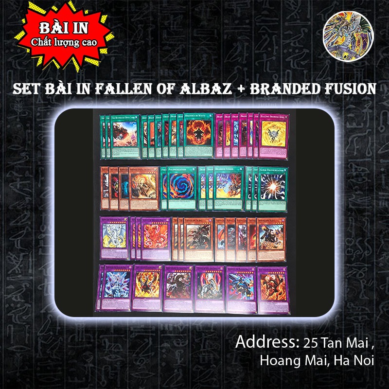 [Bài in Yu-gi-oh] Set bài in (20) - Fallen of albaz + Branded fusion ...