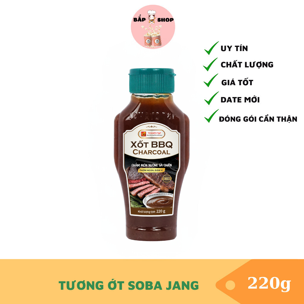 Xốt BBQ Charcoal chai 220g - Bắp Shop | Shopee Việt Nam