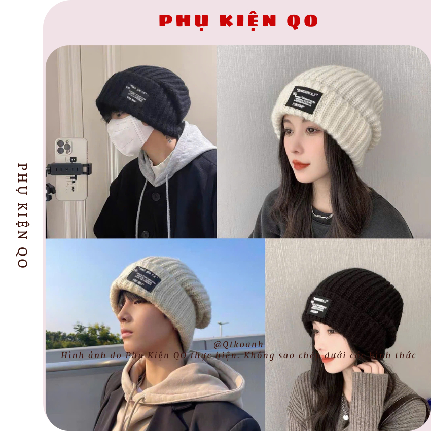 Mũ len nam nữ nón len trơn oversize unisex phong cách ullzang ML15 ...