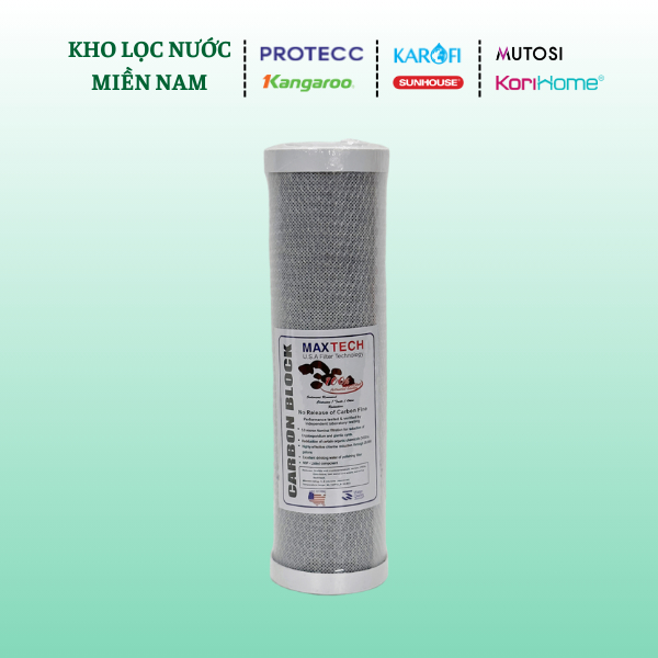 Lõi Lọc Nước CTO 10 Inch Maxtech - Lõi Lọc Nước Số 3 Than Hoạt Tính ...