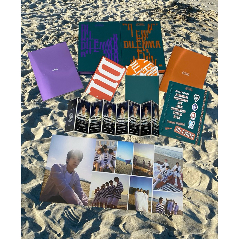 Bộ 2 Album rỗng Dimension: Dilemma Enhypen Tamed-Dashed poster Heeseung ...