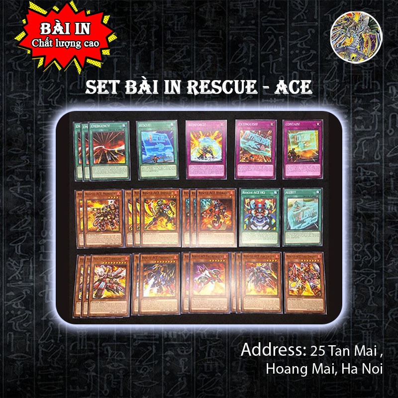 [Bài in Yu-gi-oh] Set bài in (54) - Rescue - ACE | Shopee Việt Nam