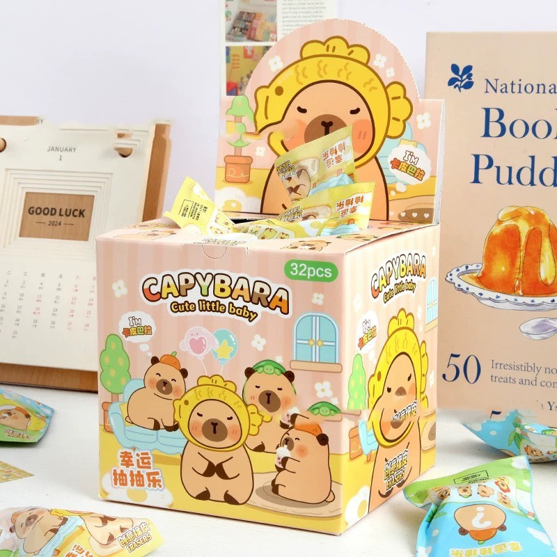 Gôm tẩy bút chì hình capybara lucky box quà sinh nhật bí ẩn túi mù ...