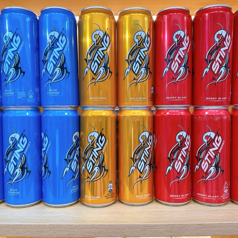 Lốc 6 lon Nước Uống Tăng Lực Sting Blue Charge Xanh Dương/ Sting Vàng ...