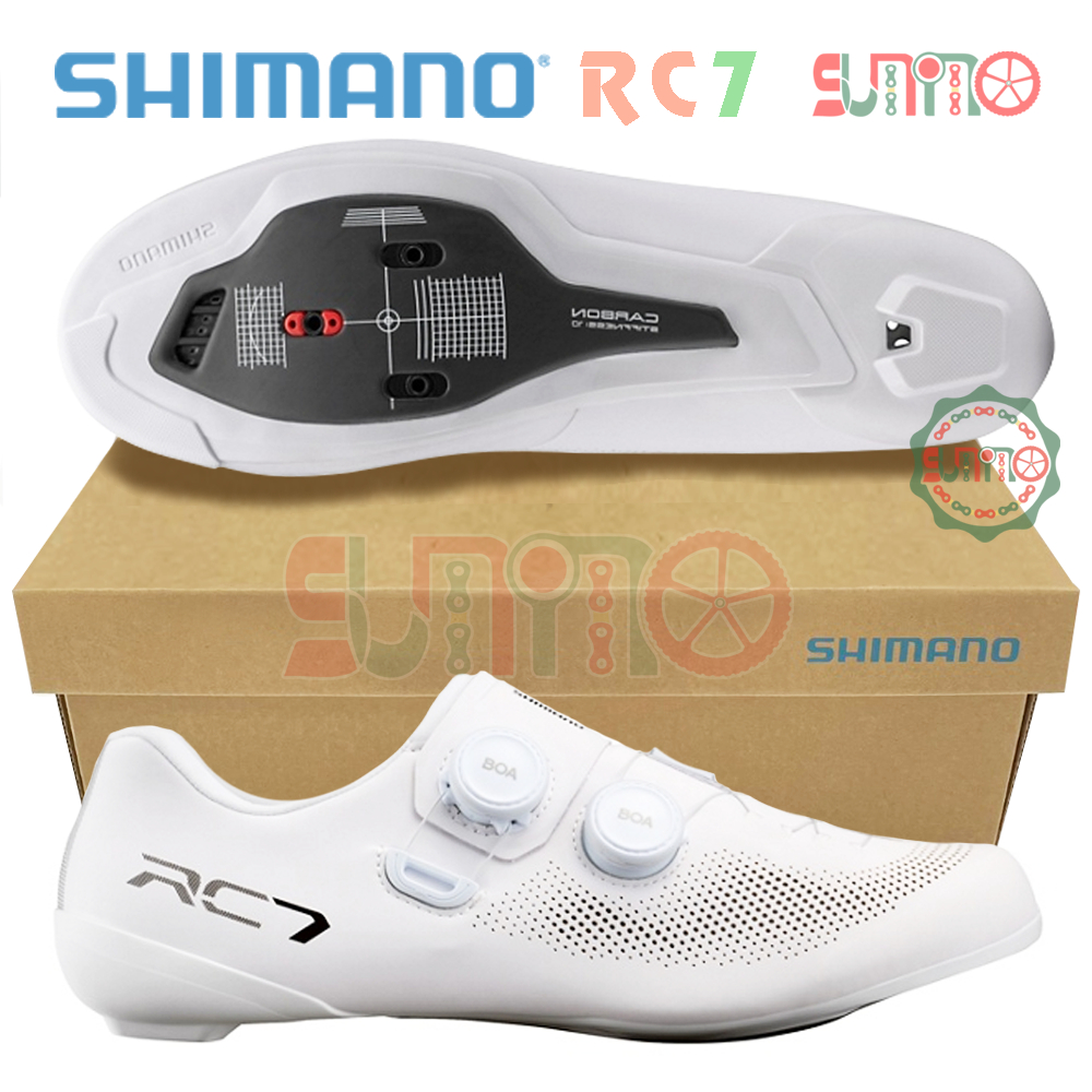 Giày can xe đạp road SHIMANO RC703 màu trắng fullbox chính hãng ...